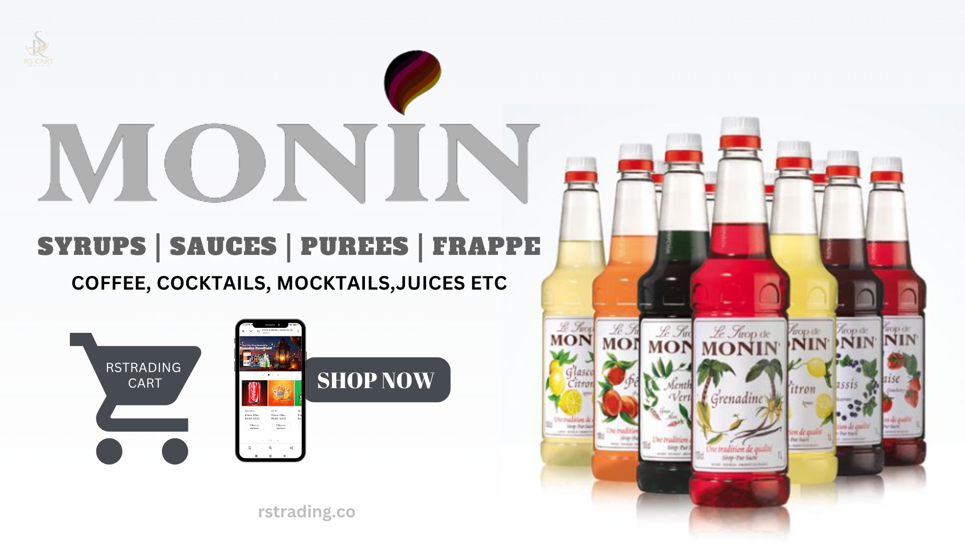 MONIN SYRUP, SAUCE, PUREE IN UAE,DUBAI – RS Trading Cart